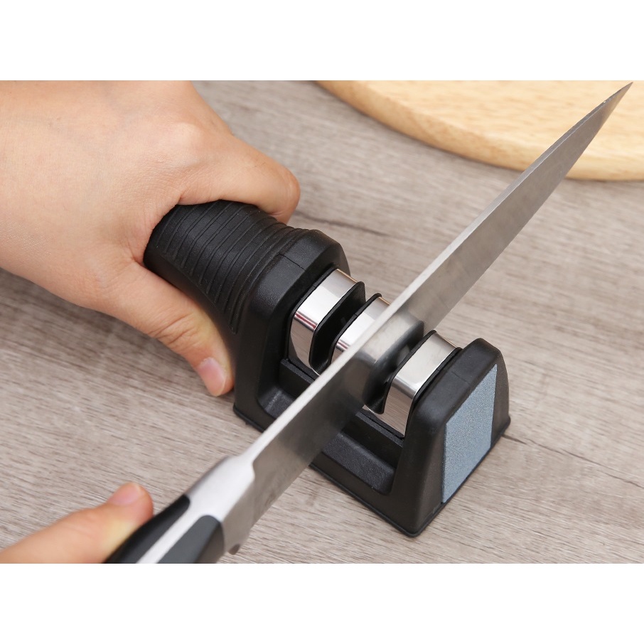 Dụng cụ mài dao 3 rãnh, máy mài dao kéo 3 rãnh siêu sắc bén BẾP ...