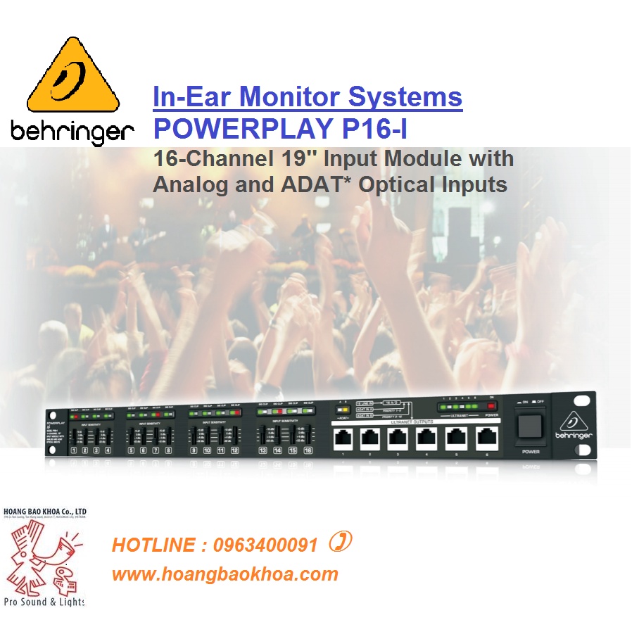 P16-I Wired In-Ear Monitoring 16 Channels Behringer - Thiết Bị Chuyển ...