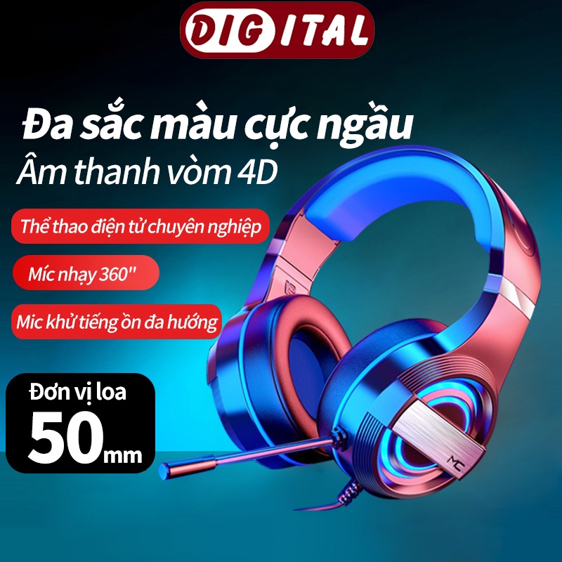 [GIÁ SIÊU RẺ] Tai nghe chụp tai máy tính GAMING MC Q9 có đèn LED đổi ...