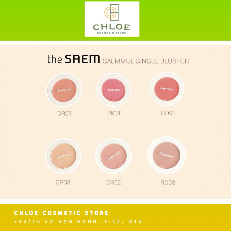 Má Hồng THE SAEM Saemmul Single Blusher Hàn Quốc | Shopee Việt Nam