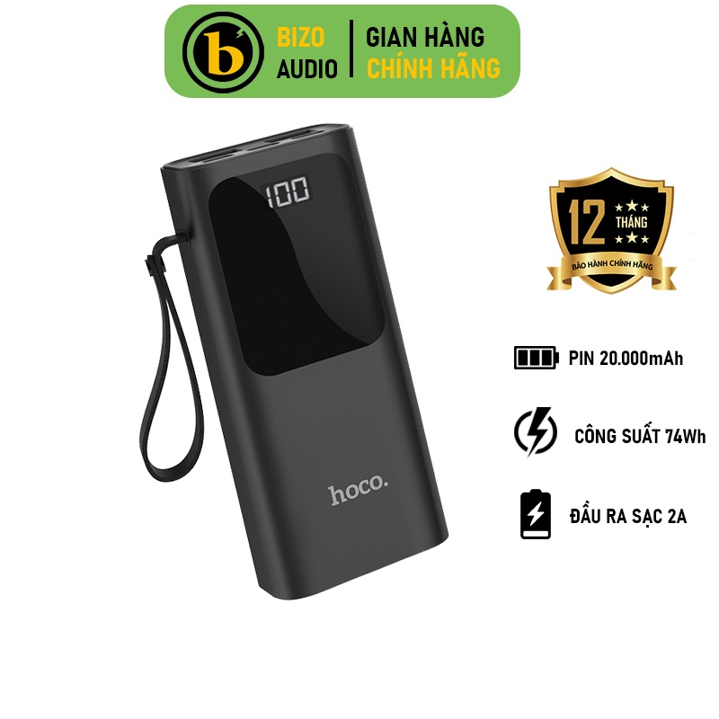 Pin Sạc Dự Phòng HOCO J41 Chính Hãng Dung Lượng 10000mah LED Hiển Thị ...