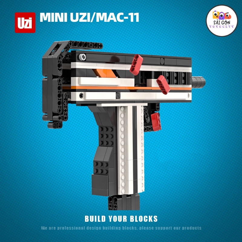 Đồ Chơi Lắp Ráp Kiểu LEGO Mô Hình PUBG Súng UZI Phiên Bản Mini Với 500 ...