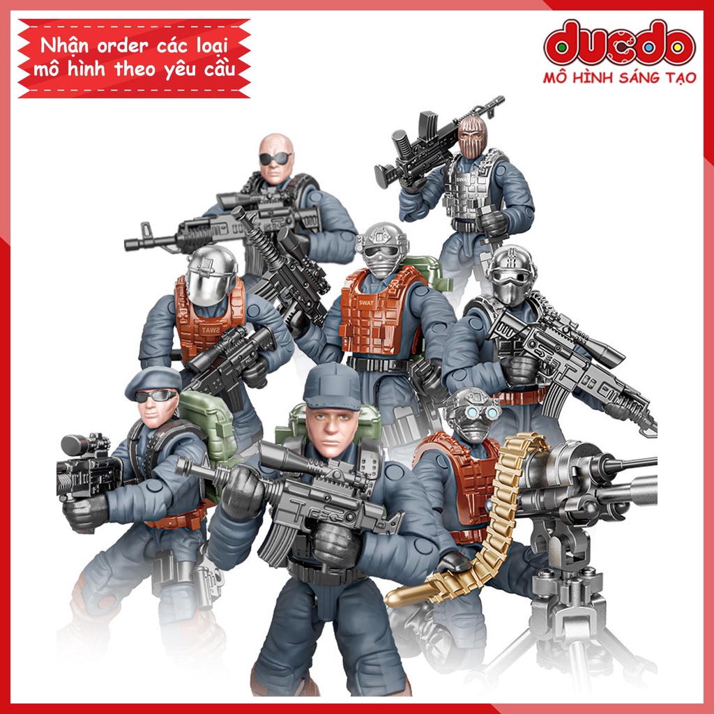 Combo 8 lính Mega Bloks lực lượng đặc nhiệm - Đồ chơi Lắp ghép Xếp hình ...