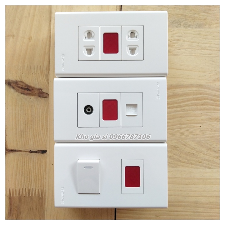 COMBO Ổ cắm - Ổ mạng lan - Ổ TV, Ổ ĐT Vanlock SINO S18CC Chính hãng ...