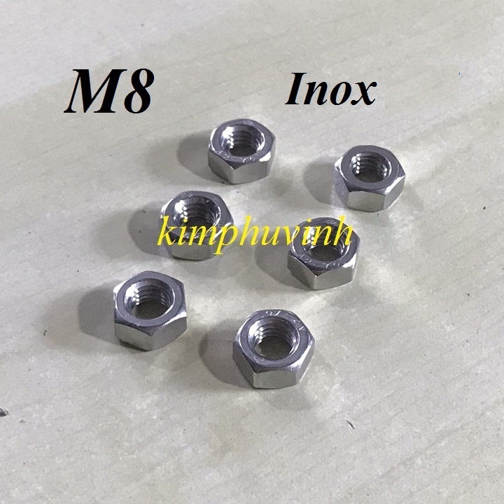 50 con -TÁN INOX M8 - ĐAI ỐC INOX - ECU INOX 8li | Shopee Việt Nam