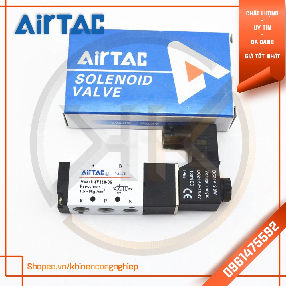 Van Điện Từ Khí Nén Airtac 4V110-06 - Khí Nén Công Nghiệp | Shopee Việt Nam