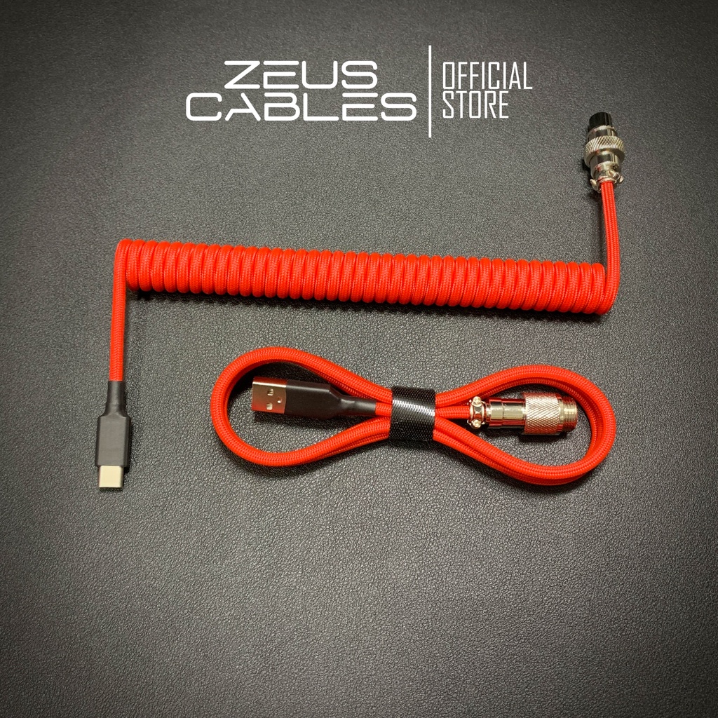 [PARACORD] Dây Cáp Custom Type C Dạng Xoắn Coiled Cable Cho Bàn Phím Cơ Kết Nối Máy Tính | Zeus ...