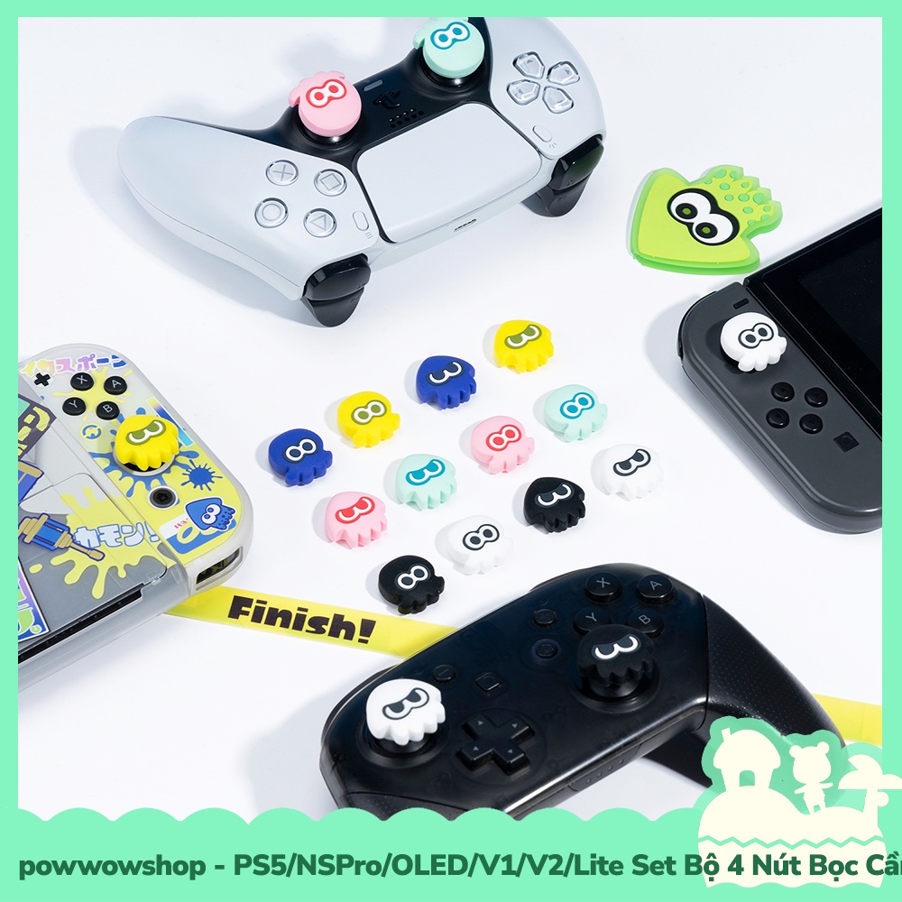 [Sẵn VN - Hỏa Tốc] PS5/NSPro/Oled/V1/V2/Lite Set 4 Bọc Analog Dành Cho Joycon Nintendo Switch ...
