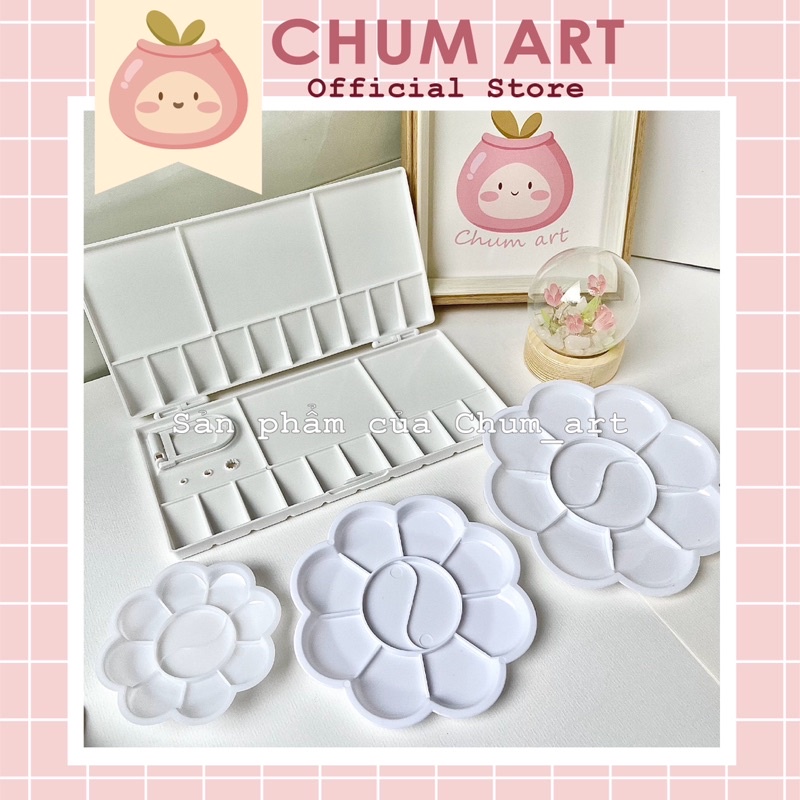 Chum Art Khay pha màu Palette pha màu | Shopee Việt Nam