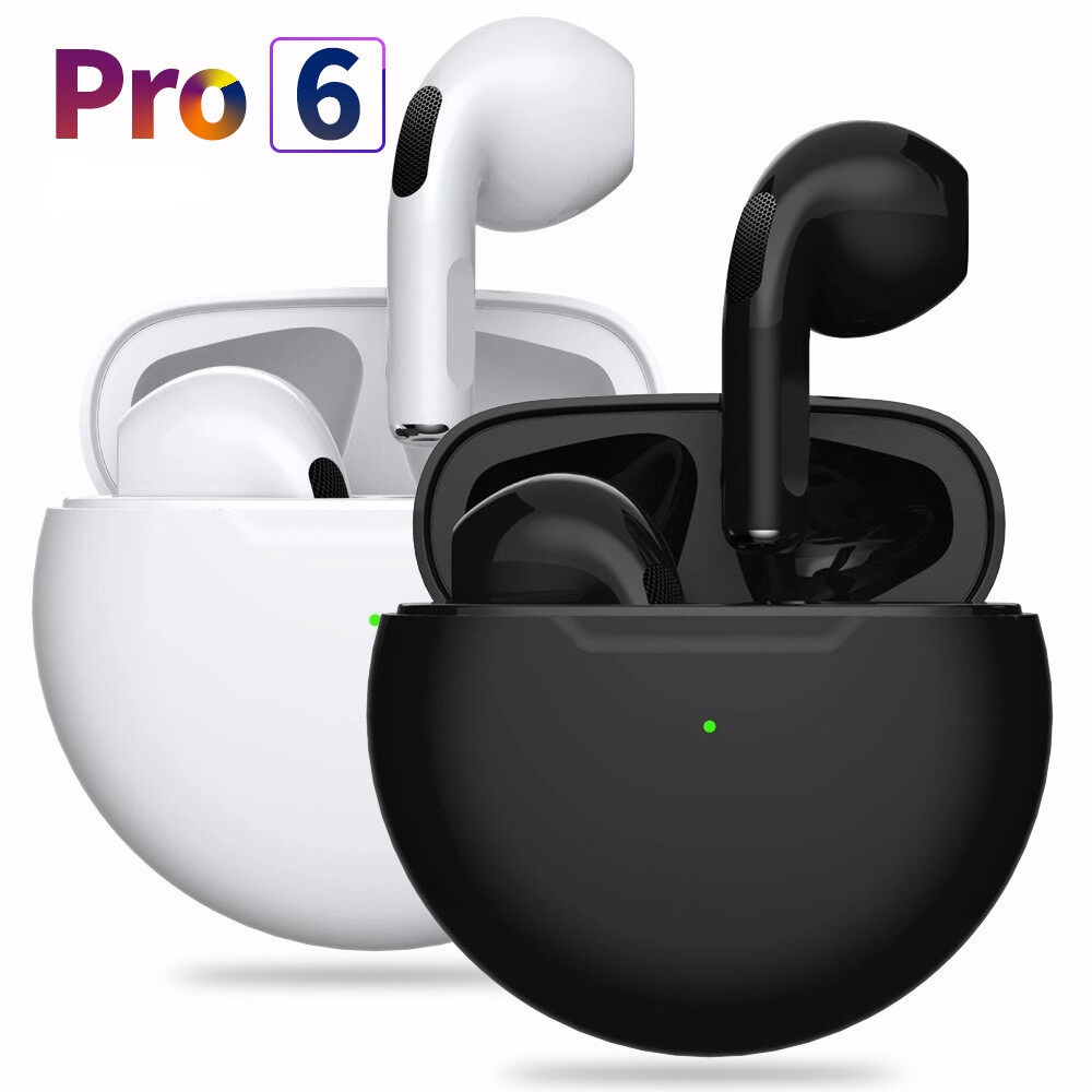 Tai nghe bluetooth không dây NEW Pro 6 TWS có micro hỗ trợ tập thể thao thích hợp cho | Shopee ...