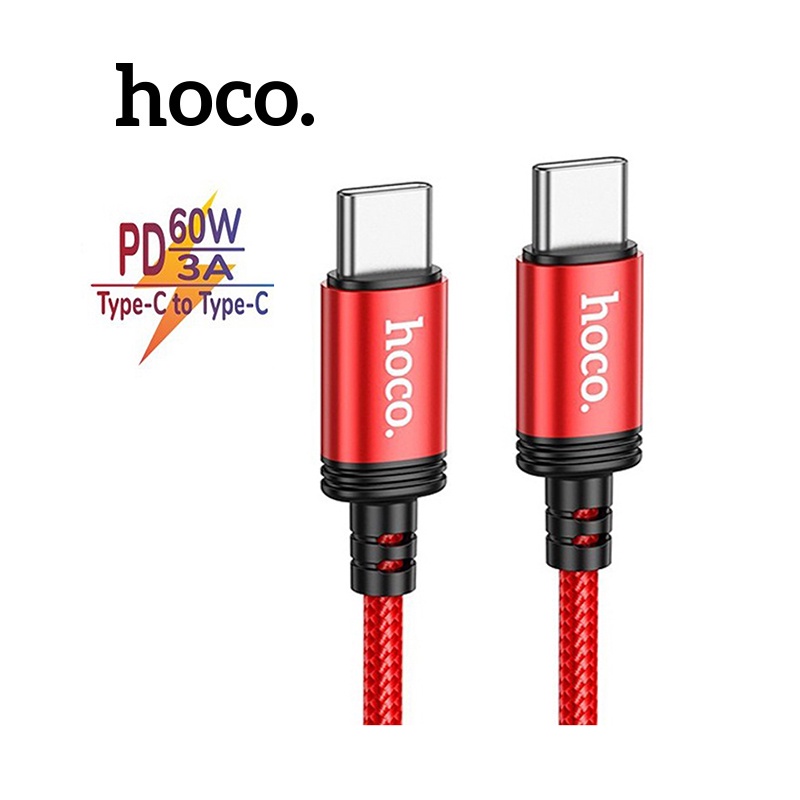 Cáp sạc nhanh 60W Hoco X89 Type-C to Type-C dây dù 1m (ĐỎ) | Shopee ...