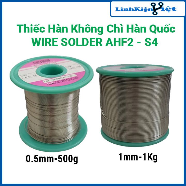 Thiếc Hàn Không Chì Hàn Quốc WIRE SOLDER AHF2 - S4 Lõi 0.5mm/1.0mm ...