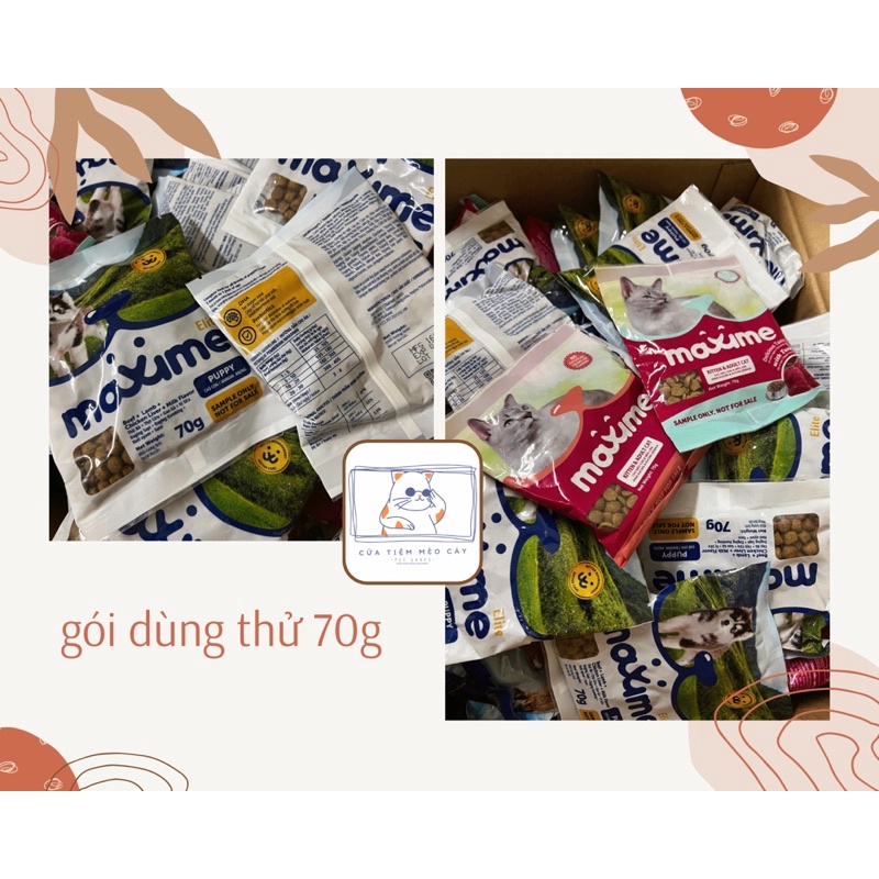 Gói dùng thử thức ăn khô 70g cho chó con và mèo | Shopee Việt Nam
