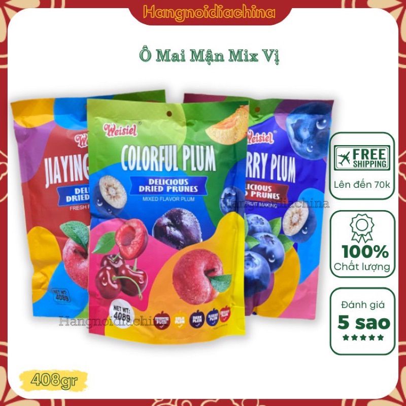 Ô mai hoa quả mix vị siêu ngon chery việt quất mận 408g | Shopee Việt Nam