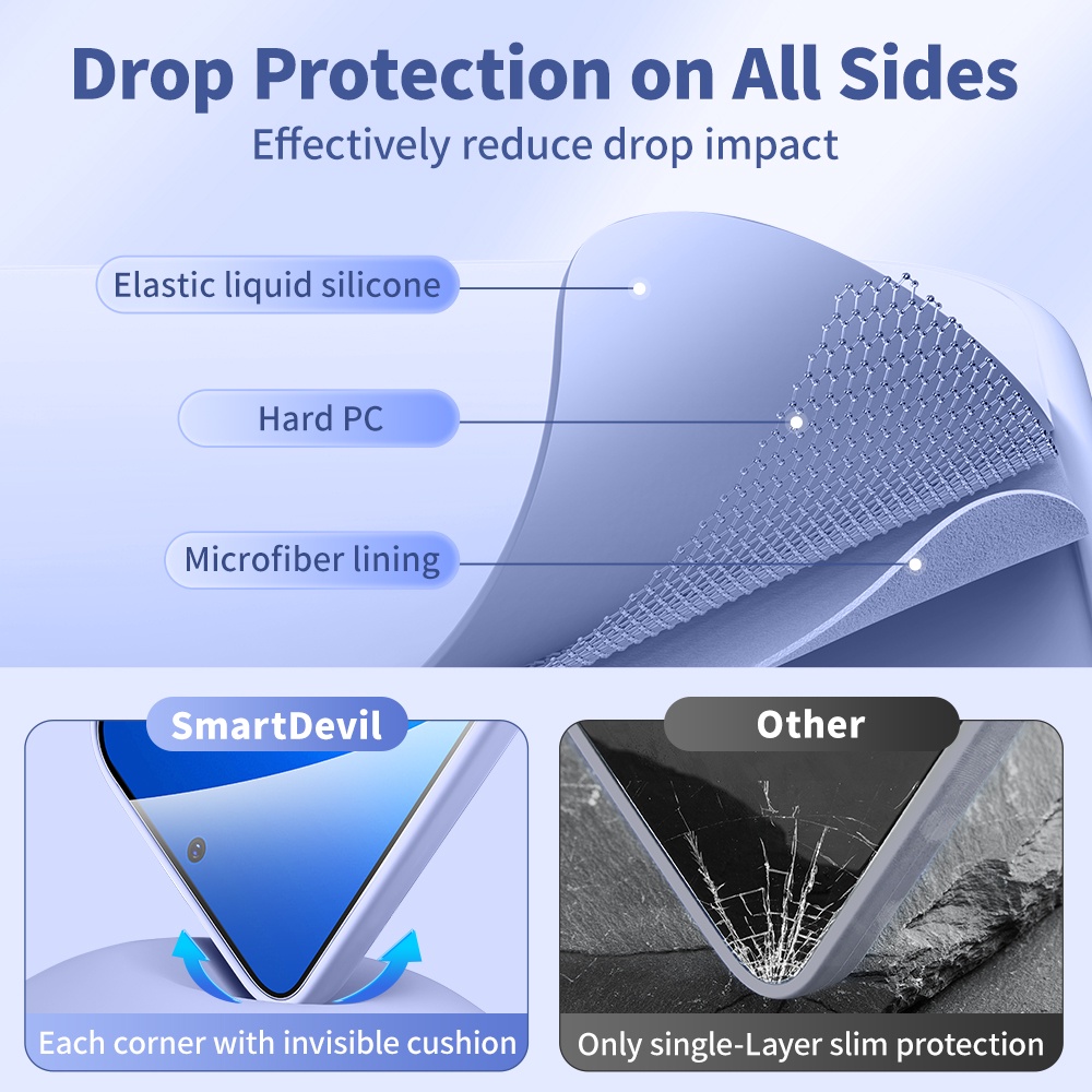 SmartDevil Ốp điện thoại SMARTDEVIL silicon mềm cảm giác chạm mềm cao ...