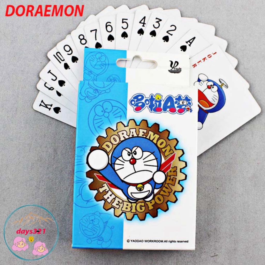 Bộ thẻ bài in ấn hình doremon doraemon nobita chaien xuka xê kô 54 lá ...