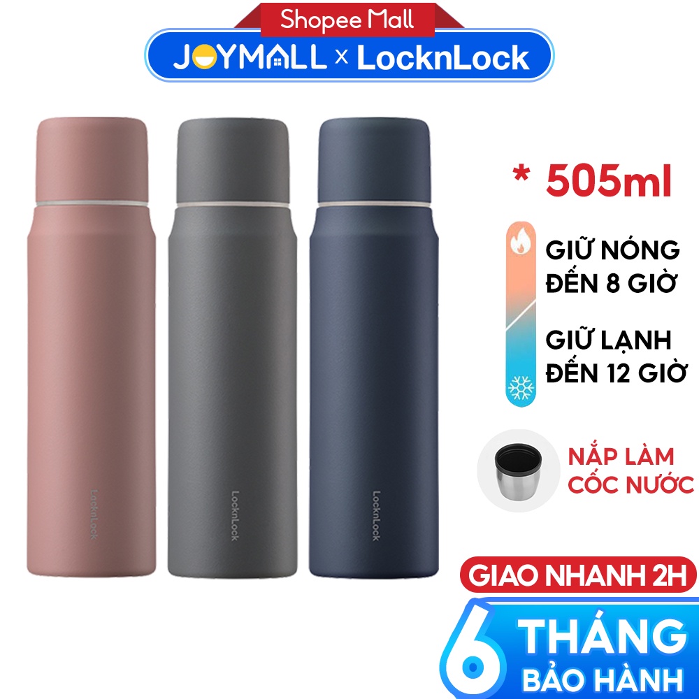 Bình giữ nhiệt LocknLock 505ml Maman Cup Vacuum Bottle LHC1487 - Hàng chính hãng, nắp dùng làm ...