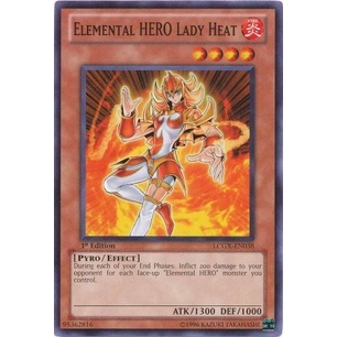 Thẻ bài Yugioh - TCG - Elemental Hero Lady Heat / LCGX-EN038' | Shopee ...