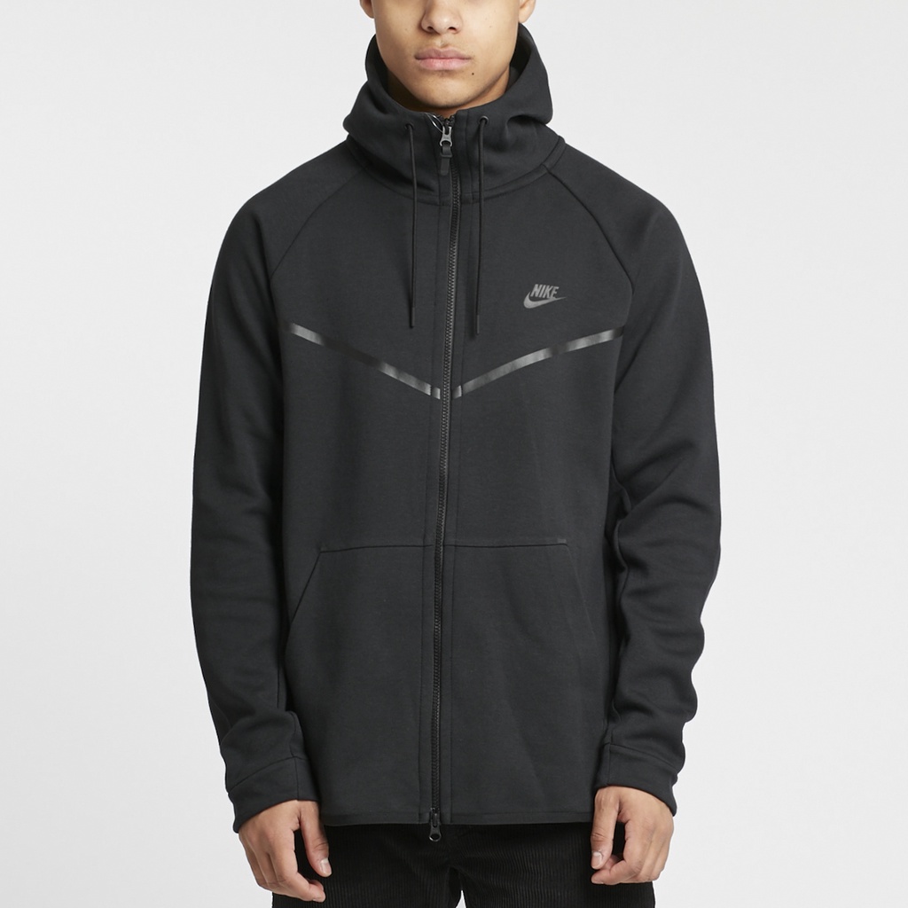 ÁO KHOÁC NIKE TECH FLEECE HOODIE JACKET - BLACK | Shopee Việt Nam