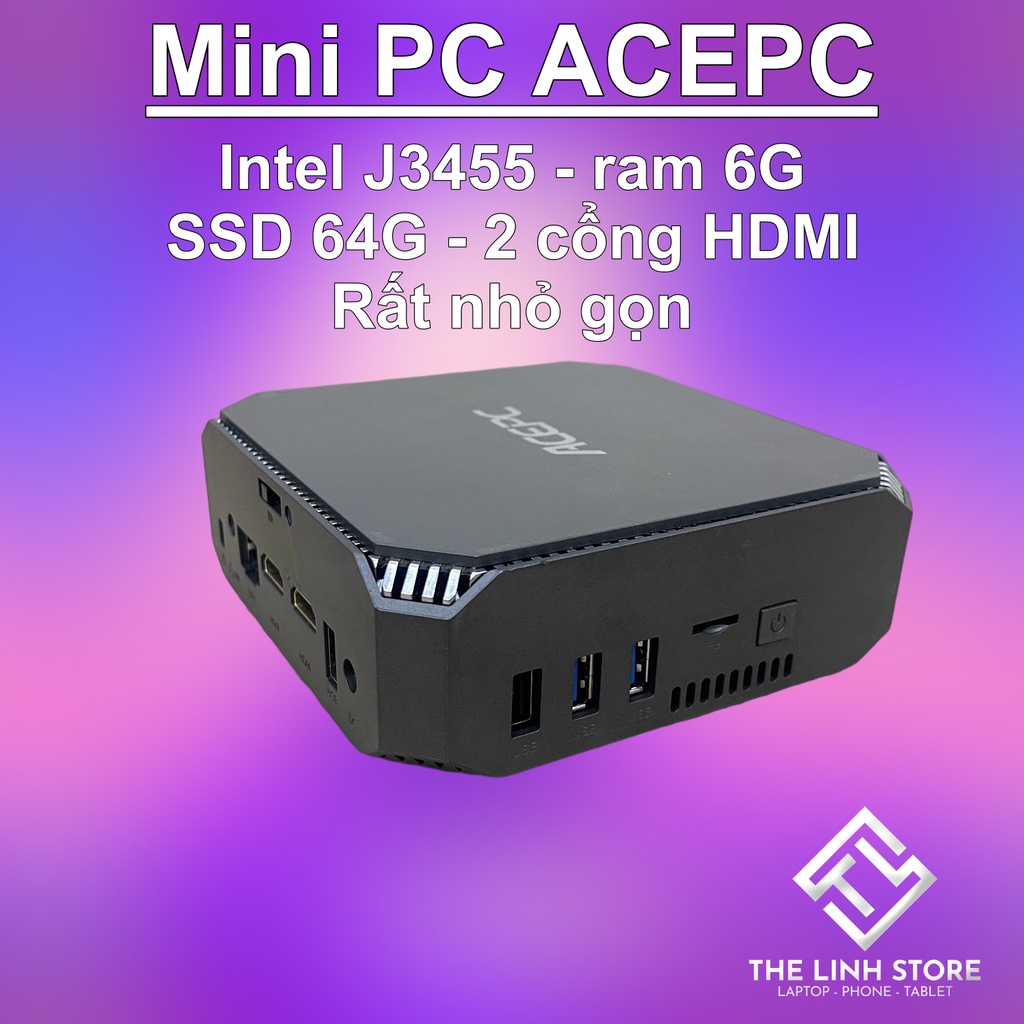 Cây máy tính mini PC mini ACEPC AK2 - Intel Apollo Lake J3455 ram 6G ...