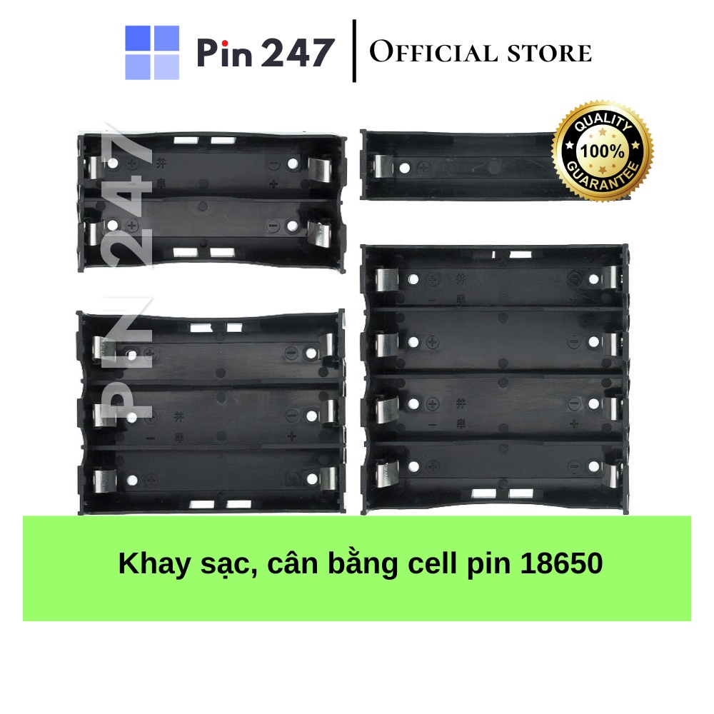 Đế pin, khay pin 18650 dùng cân bằng sạc pin - pin247 | Shopee Việt Nam