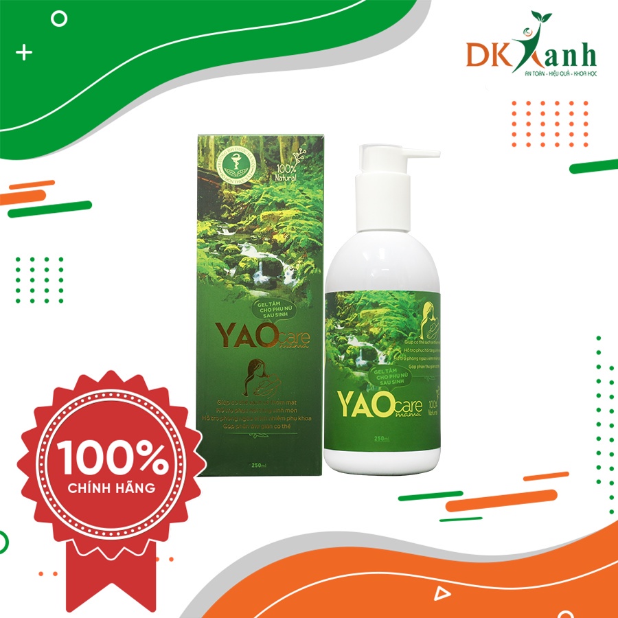 Chai xanh Gel tắm gội thảo dược cho mẹ Yaocare mama gel - DK PHARMA | Shopee Việt Nam
