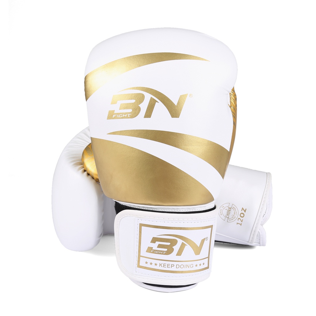 Găng Tay Boxing BN - Trắng vàng | Shopee Việt Nam