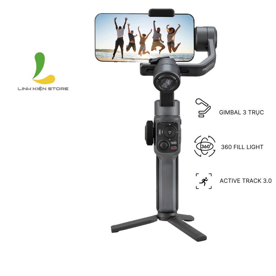Gimbal Zhiyun Smooth 5/ Smooth 5 combo - Tay cầm chống rung cho điện thoại 3 trục, pin cao 25 ...