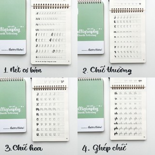 Sổ Luyện Chữ Calligraphy - Tập Viết Calligraphy Brush Lettering ...