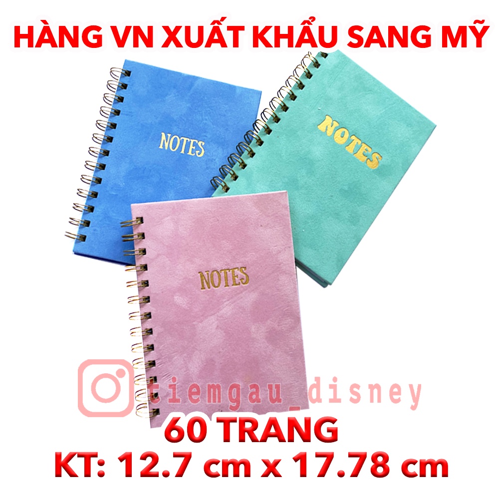[NOTEBOOK CARNET] Sổ tay lò xo ghi chép 60 trang hàng Việt Nam xuất ...