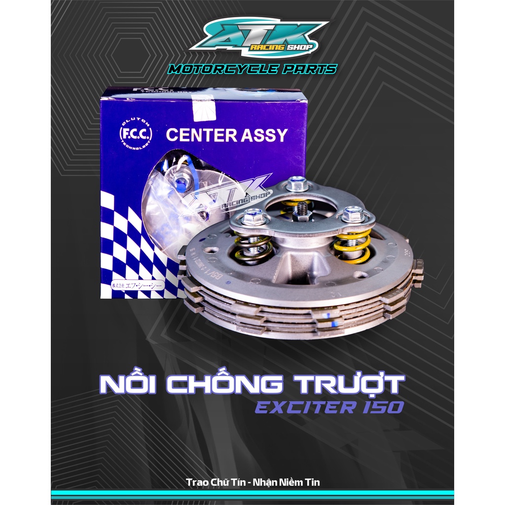 Bộ Nồi Chống Trược Fcc Xe Exciter 150 Ex155 R15 v3 Chính Hãng FCC Full ...