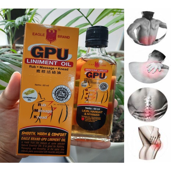 Dầu xoa bóp GPU Liniment Oil 60ml Indonesia ( Hàng chính hãng ...