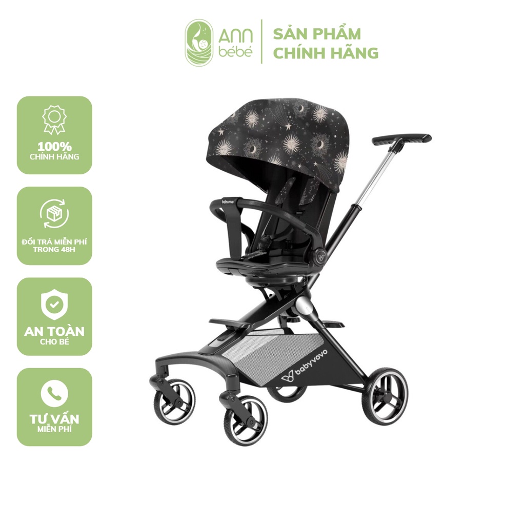 [CHÍNH HÃNG] Xe Đẩy Gấp Gọn Cao Cấp BABY VOVO V9 - Galaxy | Shopee Việt Nam