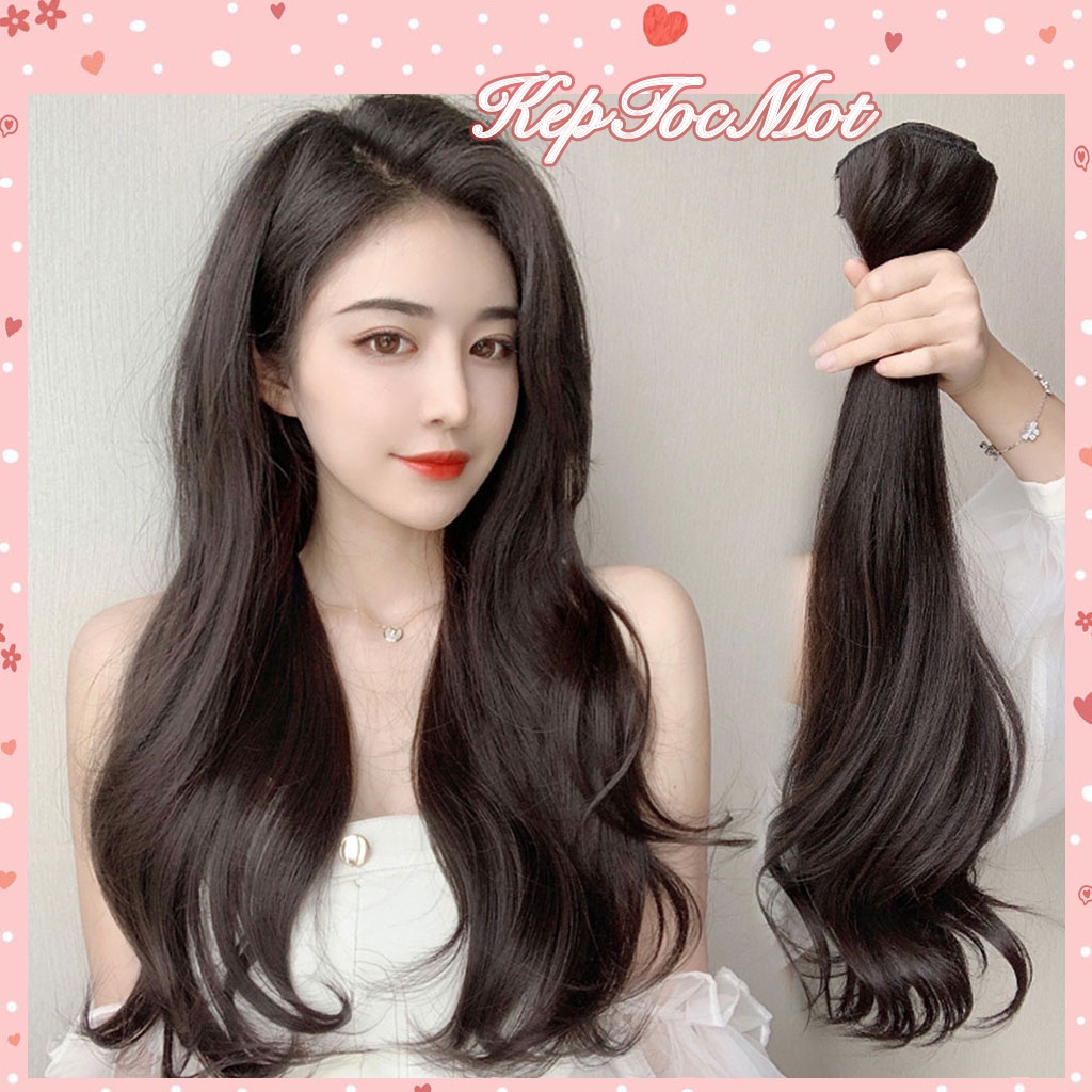 [Sale hết ga]Set 3 Tóc giả kẹp xoăn sóng 3TG, Tóc giả xoăn dài đẹp cực ...