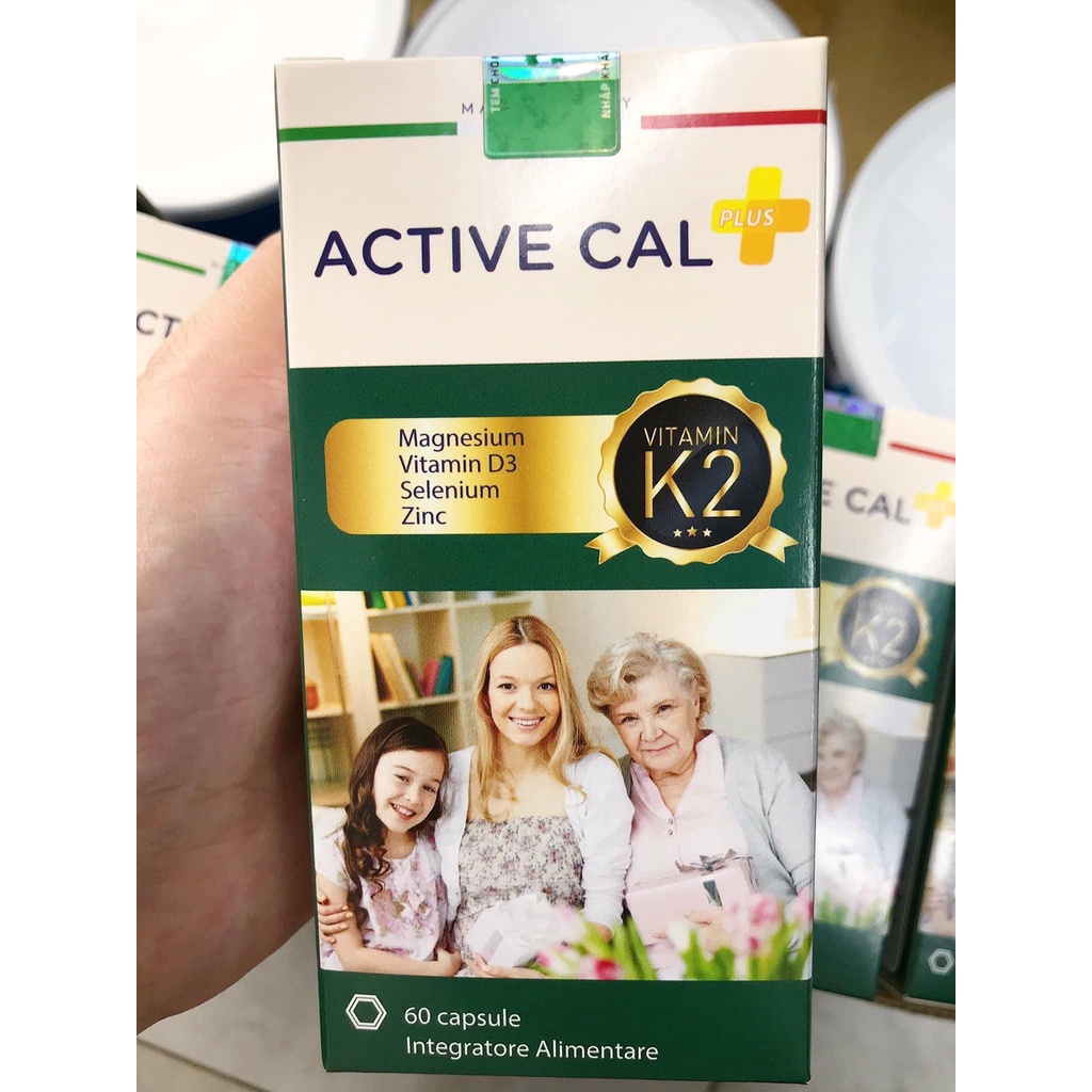 Canxi Hữu cơ Active Cal - Bổ Sung Canxi Hữu Cơ, Vitamin D3 K2, Giúp Hấp ...