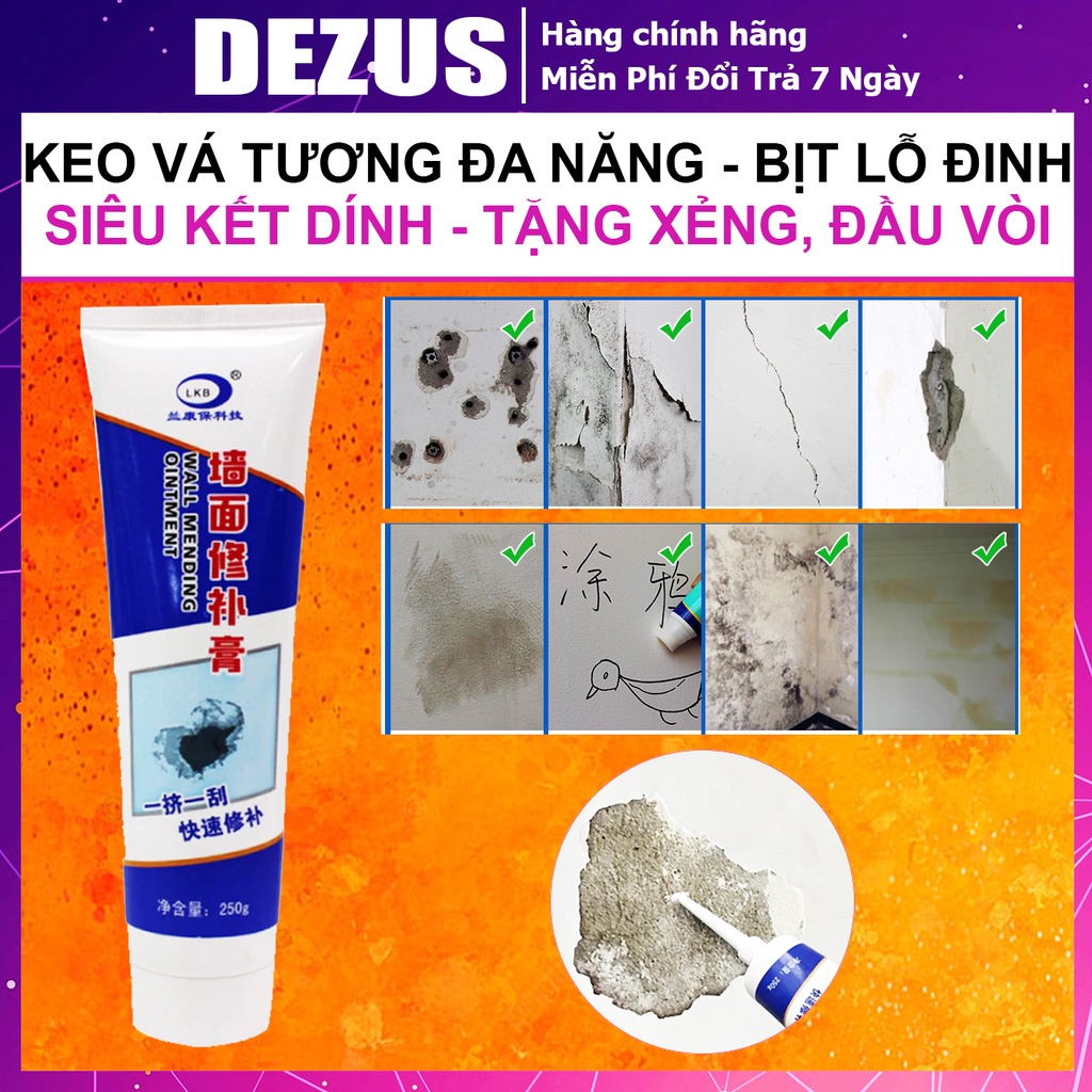 [2 LỌ] Keo Vá Tường - Keo Vá Tường Đa Năng - Bột Bả - Bột Trét - Vá Vết ...