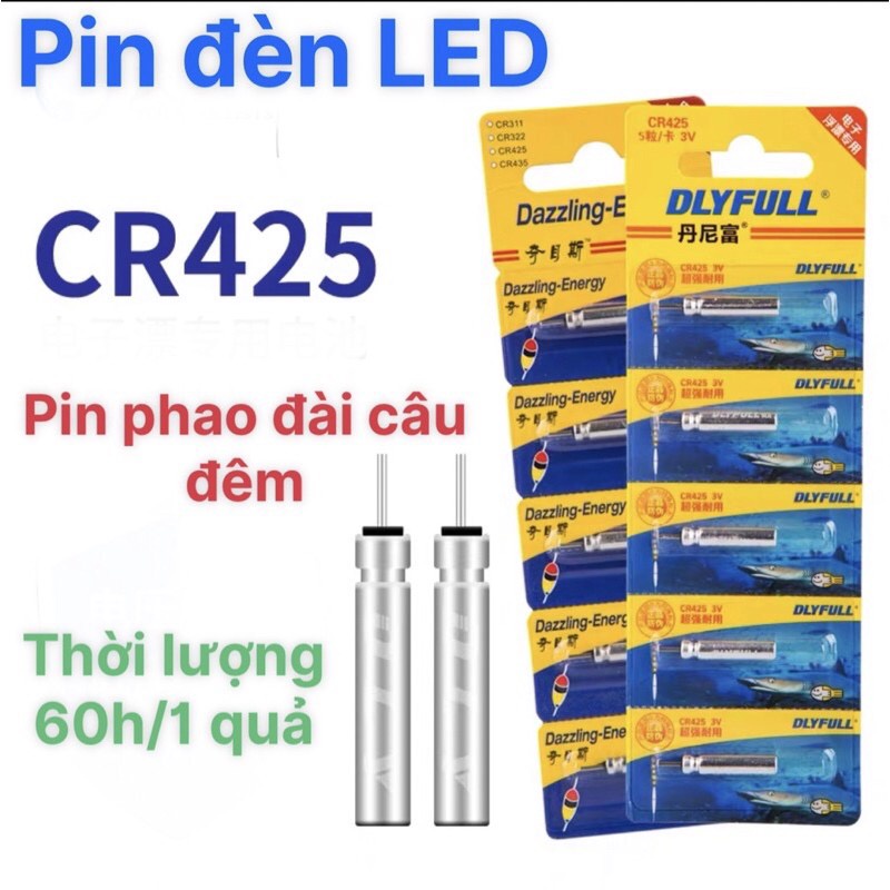 [2 - 10 viên] pin phao đèn câu cá CR425 - pin phao đài câu cá Dlyfull 3v | Shopee Việt Nam