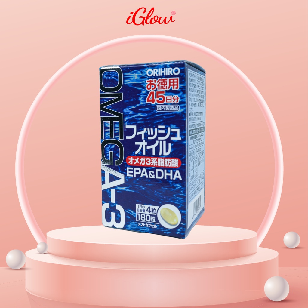 Dầu cá Omega 3 Orihiro fish oil, Omega 3 EPA & DHA Orihiro Nhật Bản hộp ...