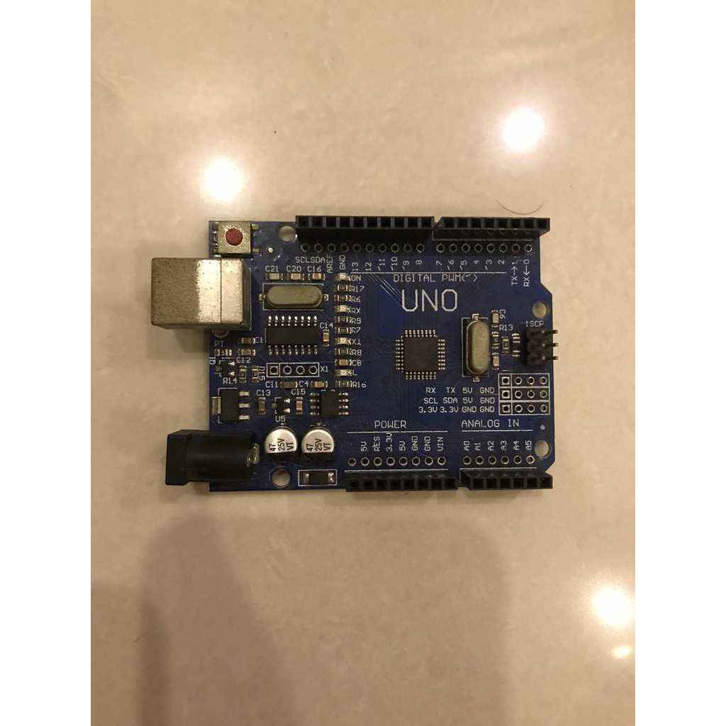 KIT Arduino Uno R3 Atmega 328P Chíp Dán Có Kèm Dây Cáp (cũ) | Shopee ...