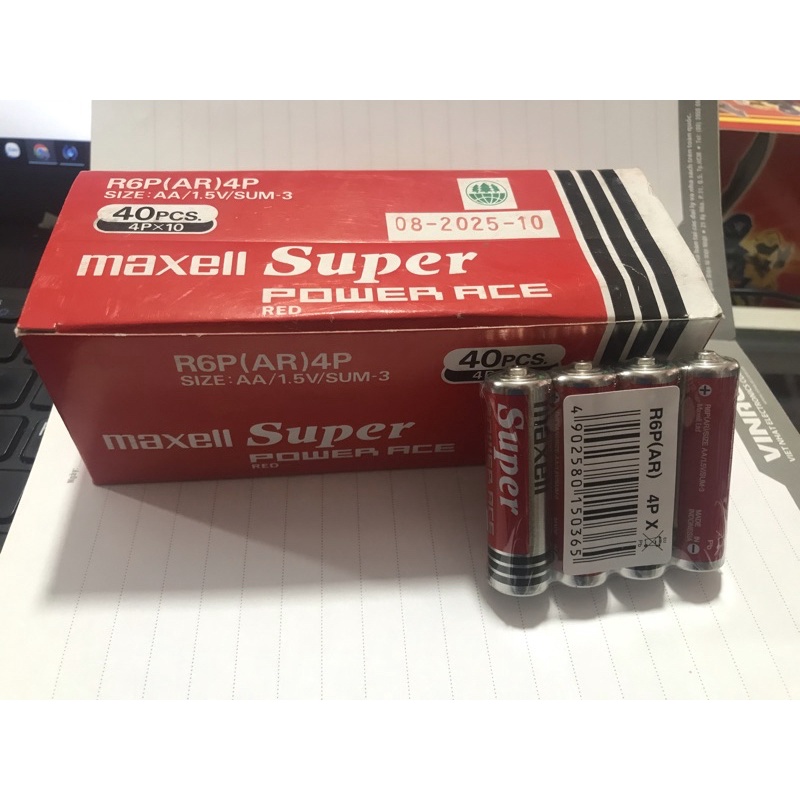 Hộp 40 Viên Pin AA AAA Maxell R6P R03 Chính Hãng | Shopee Việt Nam