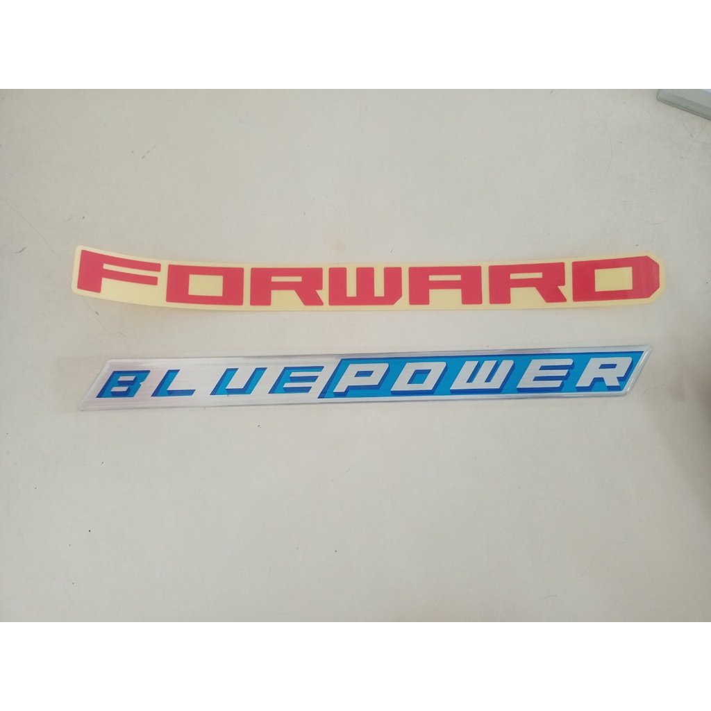 Decal chữ FORWARD, Decal chữ BLUEPOWER nhiều kích thước, Decal chữ MAX ...