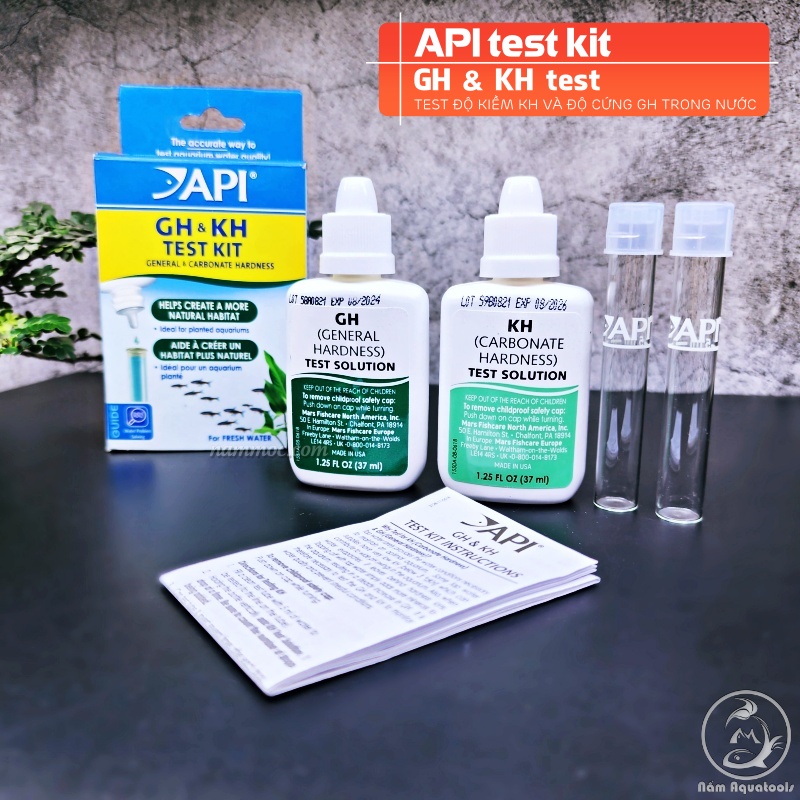 API - GH & KH Test Kit | Bộ Test gH và kH Cho Bể Cá Cảnh Thuỷ Sinh ...