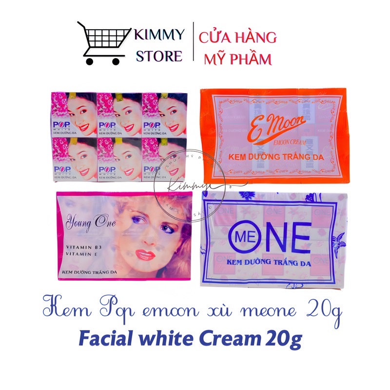 Sỉ lố 12 hộp kem xù - pop - emoon- meone - Thiện châu 20g | Shopee Việt Nam