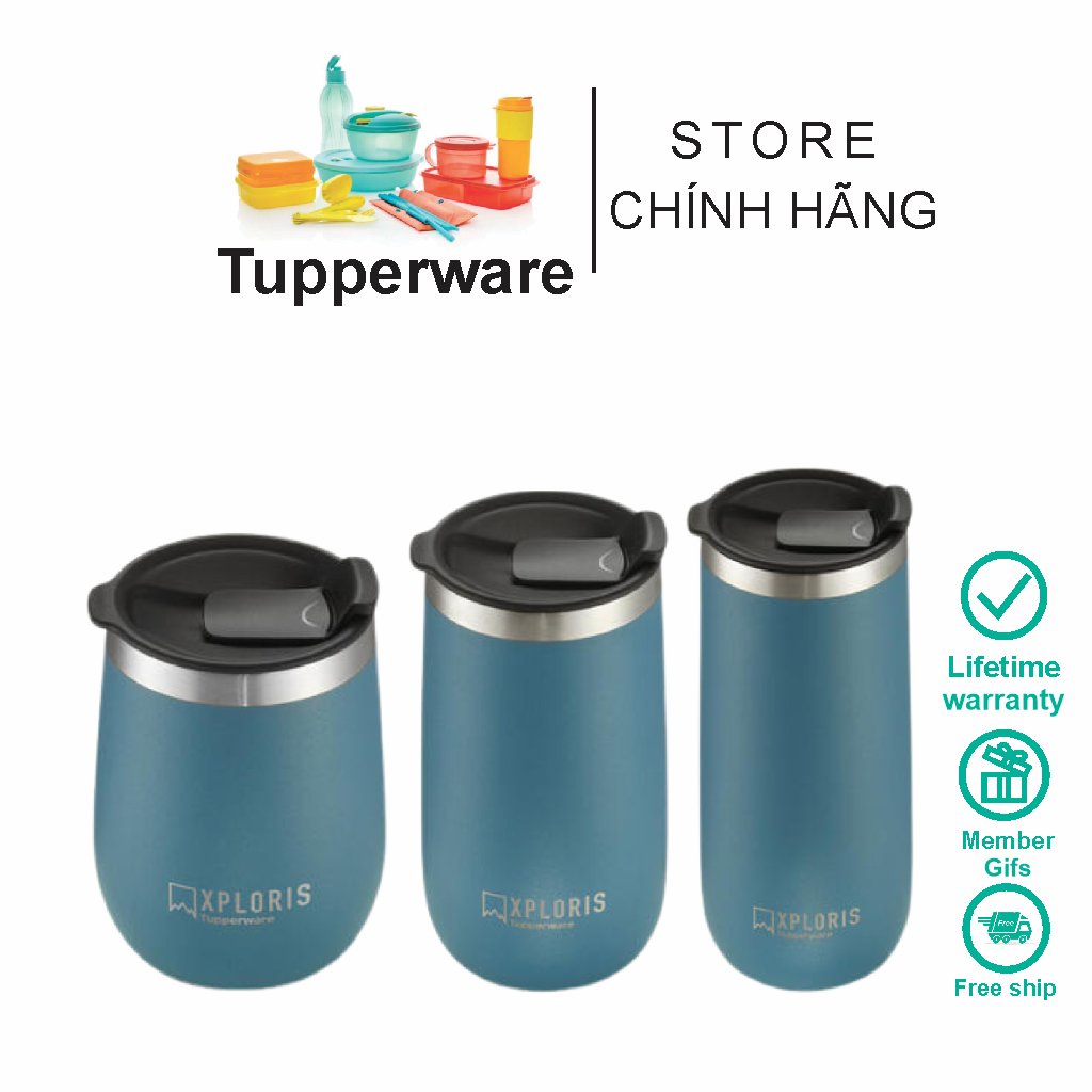 LY GIỮ NHIỆT XPLORIS TUPPERWARE 3 dung tích 230ml 350ml 470ml | Shopee ...