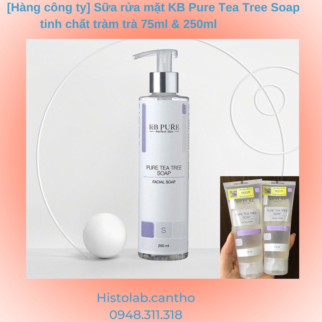 KB PURE TEA TREE SOAP/ GEL RỬA MẶT TINH CHẤT TRÀM TRÀ | Shopee Việt Nam