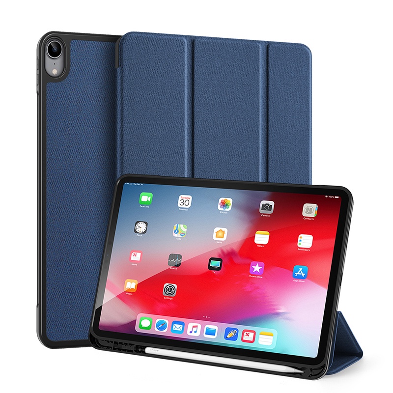 Bao Da Máy Tính Bảng Nắp Gập Thông Minh Có Ngăn Đựng Bút Cho Ipad Pro
