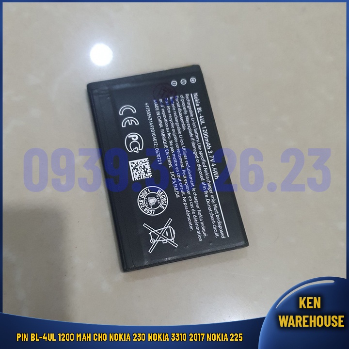 PIN BL-4UL 1200 mAh cho điện thoại NOKIA 230 NOKIA 3310 2017 NOKIA 225 ...