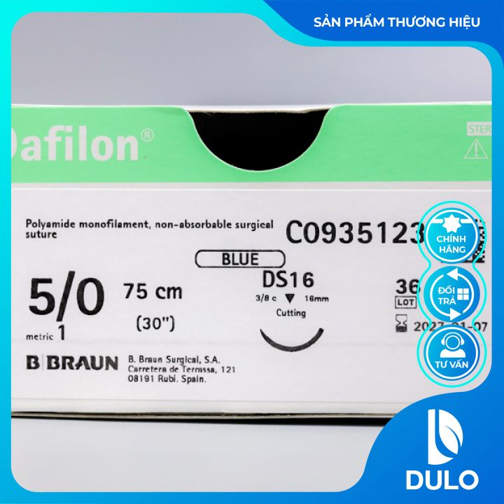 Chỉ phẫu thuật Dafilon 5/0 (01 sợi) | Shopee Việt Nam