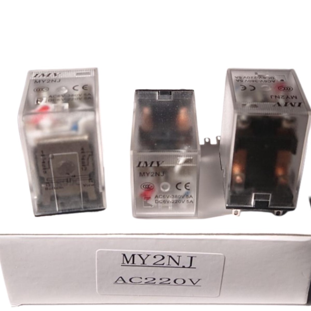 Rơ le trung gian MY2N-J (IMV) relay 8 chân dẹp nhỏ điện áp 12VDC, 24VDC, 220VAC chất lượng tốt ...