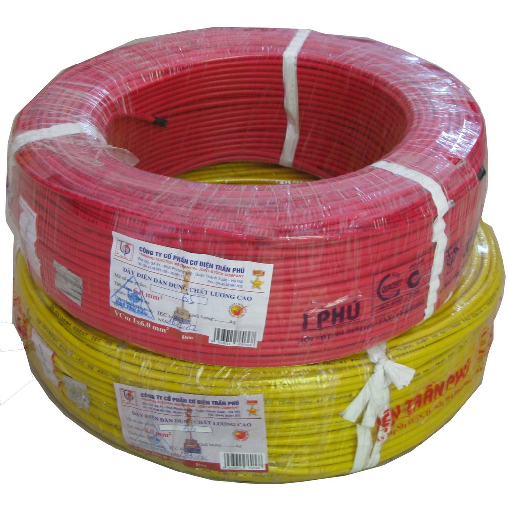Dây đơn - Cu/PVC VCm - đơn 1x1,5 (Mét) Trần Phú | Shopee Việt Nam